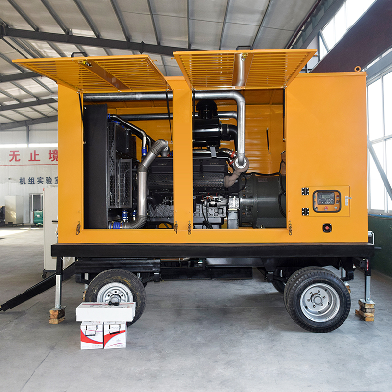OEM & ODM Yellow Color Mobile Trailer Generator Set - LEINA POWER